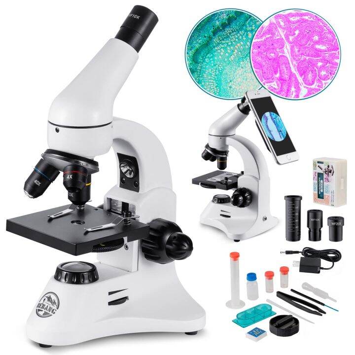BEBANG 40X-2000X Microscope for Adults, Professional Biological Optical ...