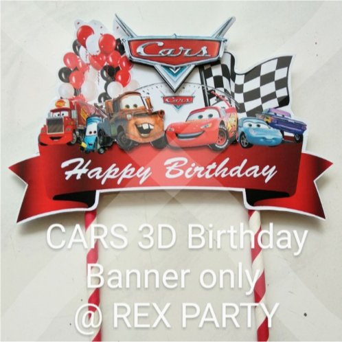 Cars Cake Topper/Topper Kue Cars/Topper Birthday Cars/3D Cake Topper ...