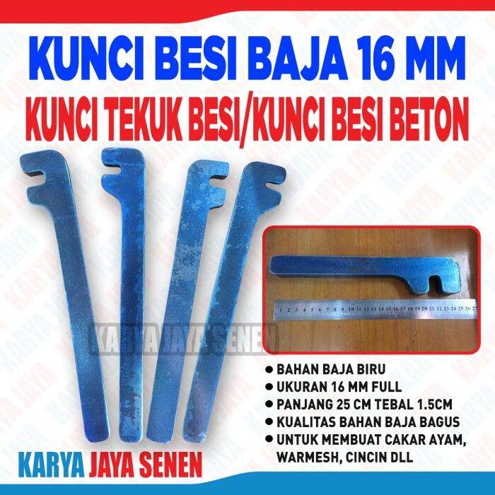 KUNCI BESI BAJA 16 MM KUNCI TEKUK BESI/KUNCI BESI BETON | Lazada Indonesia