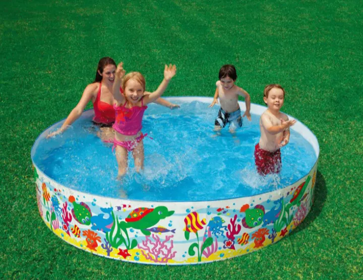 Children's swimming pool Free Hand Pump Intex Inflatable Swimming Pool ... Children's swimming pool Free Hand Pump Intex Inflatable Swimming Pool ...