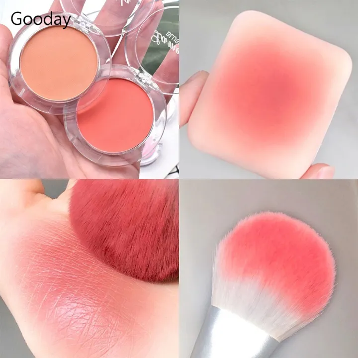 6 Colors Mineral Blush Palette With MirrorLasting Pigmented BlushBlush On PowderBlush Palette GD ...