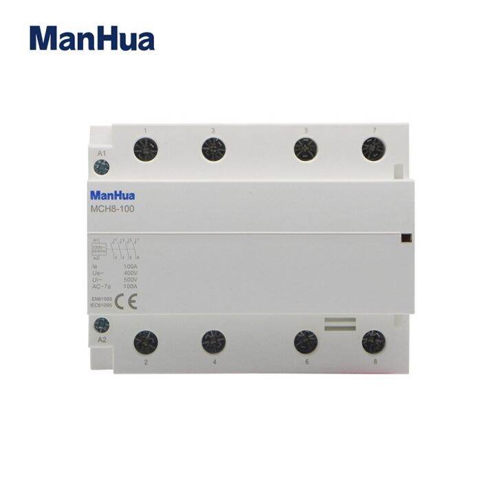 Manhua 400V 100A 4P AC Household Electric Contactor MCH8-100 Elevator ...