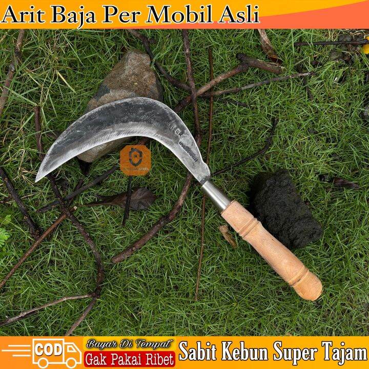 Sabit Baja Per Mobil Asli Super Tajam Arit Rumput Padi Model Wonosobo ...