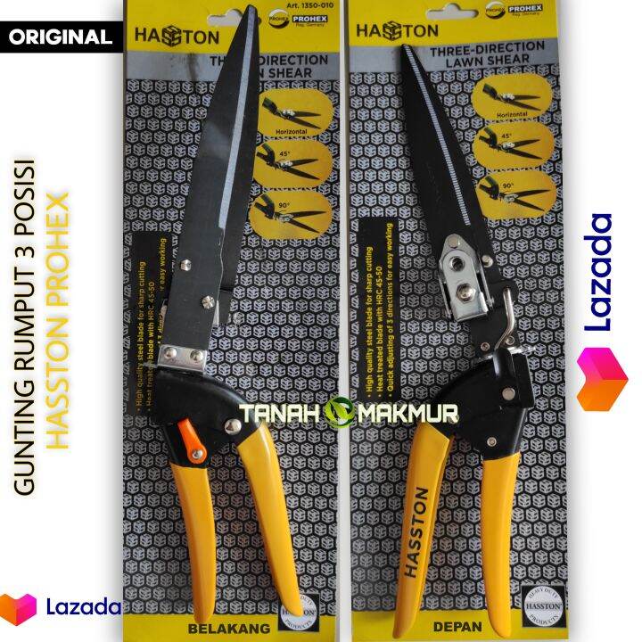 GUNTING RUMPUT 3 POSISI PROHEX HASSTON HASTON ORIGINAL GUNTING SABOTAN ...