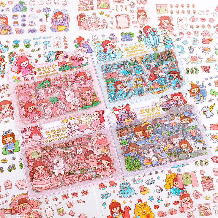 20 lembar sticker buku diary DIY lucu/sticker kartun | Lazada Indonesia