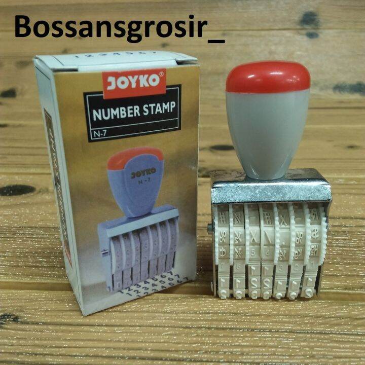 Stempel N-7 n7 Angka Nomor Number Stamp 7 Digit Joyko N-7 | Lazada ...