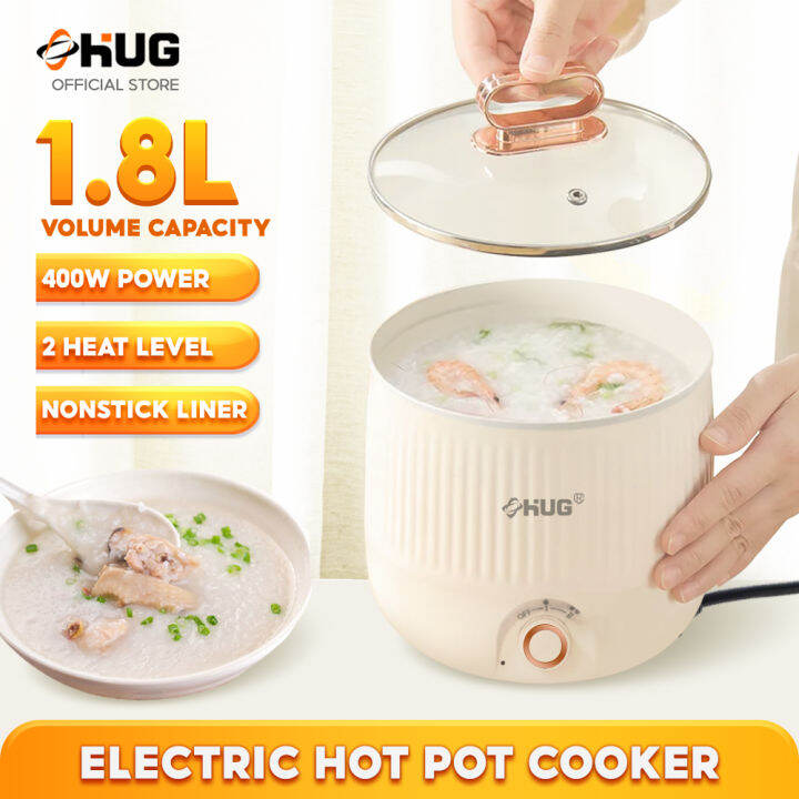 1.8L Multifunctional Electric Cooker Ceramic Inner Pot Nonstick Frying ...