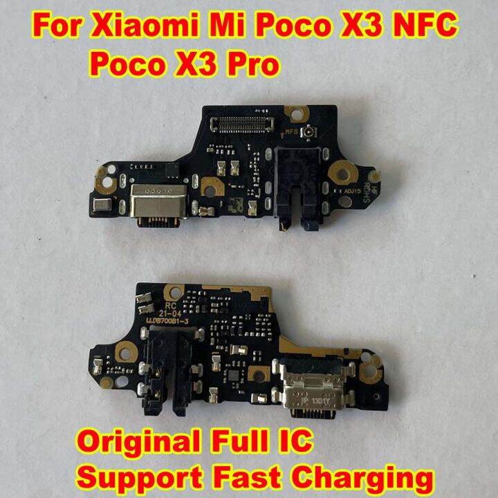 Original Full IC USB Charge Board For Suitable For Xiaomi Mi Poco X3 NFC / X3 Pro Charging Port ...