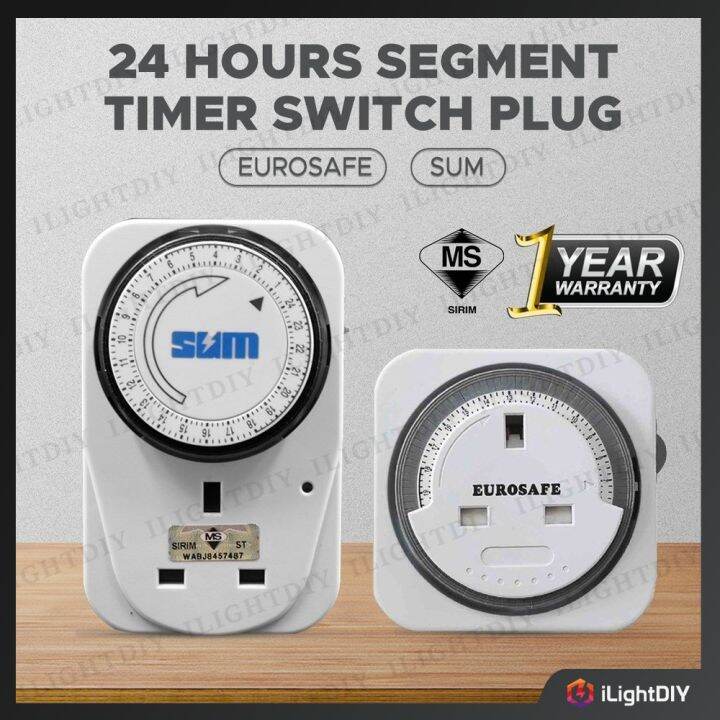 13a 24 Hours Segment Plug In Timer Analog Timer Switch Sockets Lazada