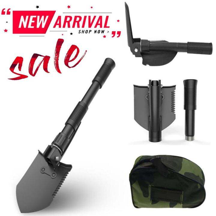 Foldable 3 in 1 Camping Hand Tool Small Portable Tool Shovel, Saw and ...