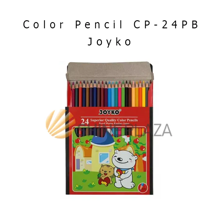 Pensil Warna Joyko 24 Warna - Color Pencil Joyko 24 Colors CP-24PB ...
