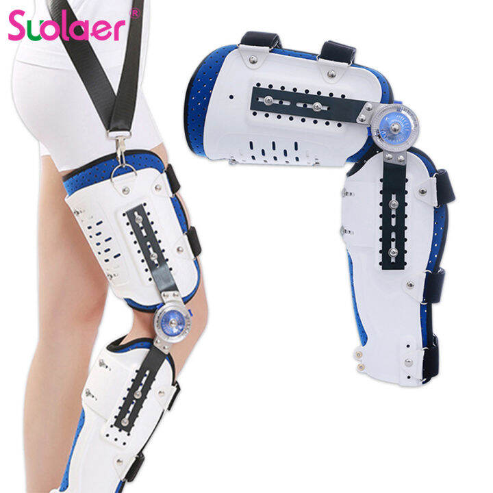 Suolaer Orthopedic Knee Joint Support Adjustable Hinged Knee Leg Brace ...