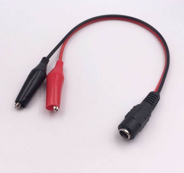 AC 100V-240V DC Female plug 5.5mm*2.1mm to alligator clip lead ...