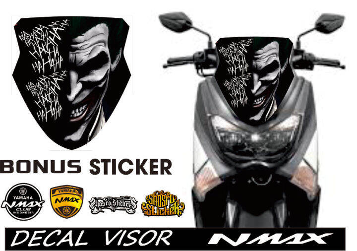 STIKER VISOR NMAX DECAL VARIASI STRIPING VISOR NMAX CUSTOM MOTIF DECAL ...