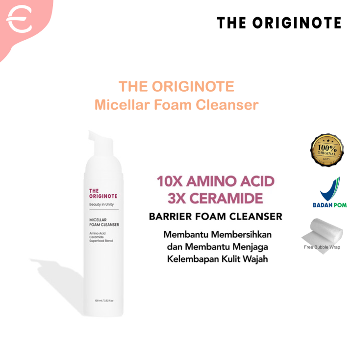 The Originote Micellar Foam Cleanser - Sabun Cuci Muka Busa Face Wash ...
