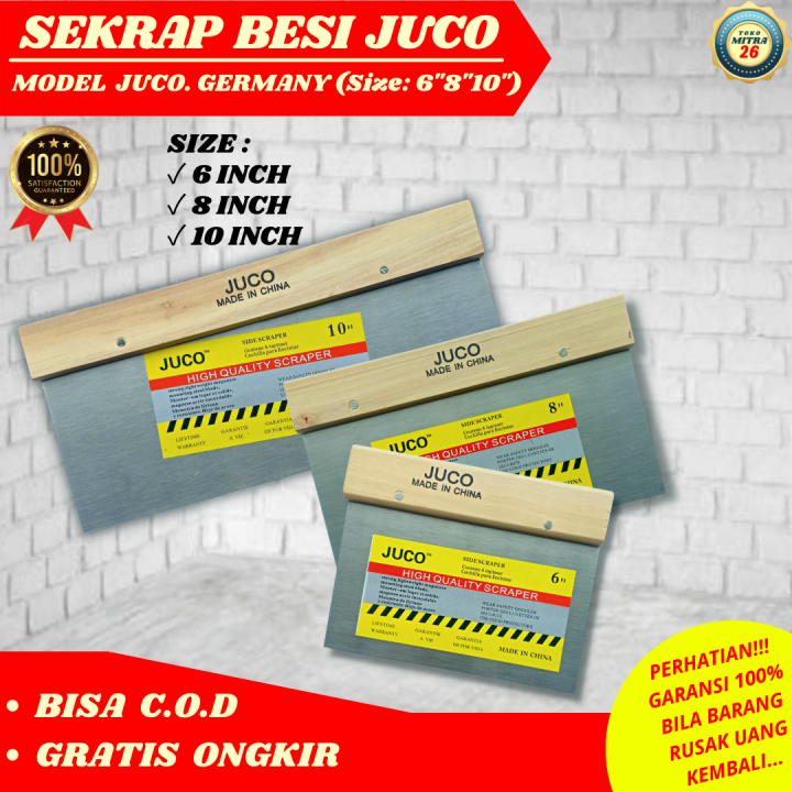 Sekrap Skrap Kape Kapi Scrap Scrapper 6 8 10 Inchi Merek JUCO Dempul ...