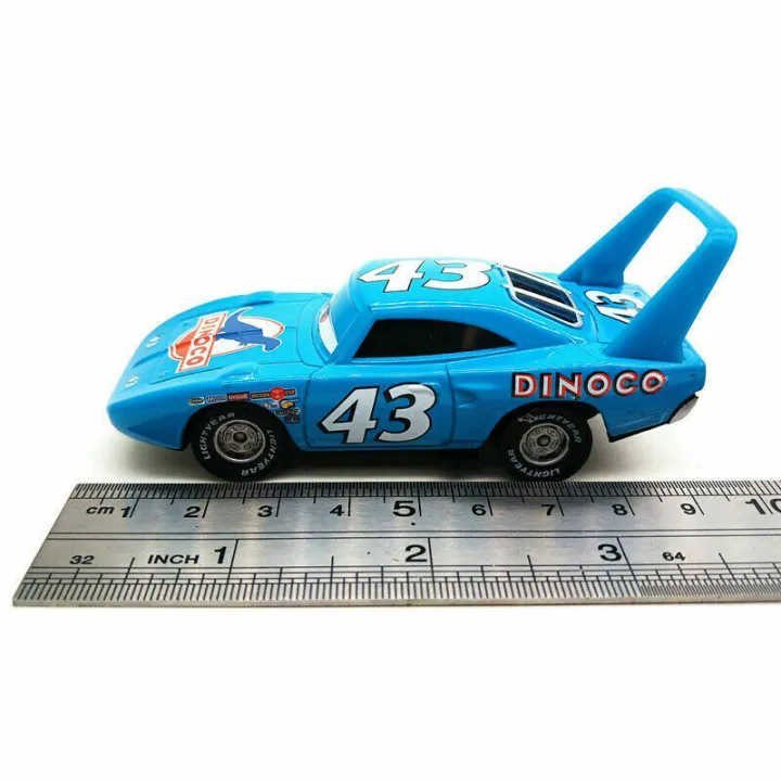 Disney Pixar Cars No.43 Dinoco The King 1:55 Diecast รุ่นของเล่นรถ ...