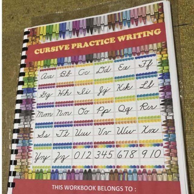 Cursive Practice Writing Worksheets 80 pages | Lazada PH