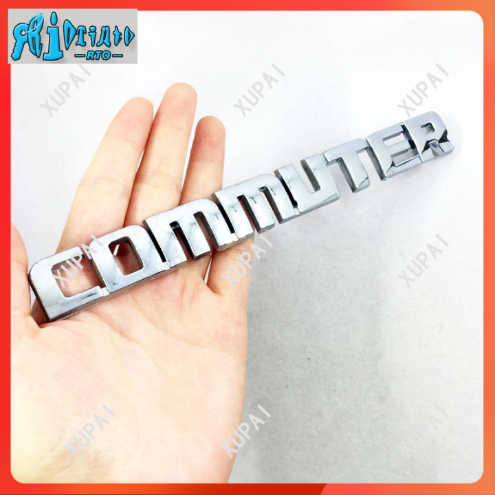 RTO Chrome COMMUTER Letter Car Auto Emblem Badge Sticker Decal TOYOTA ...