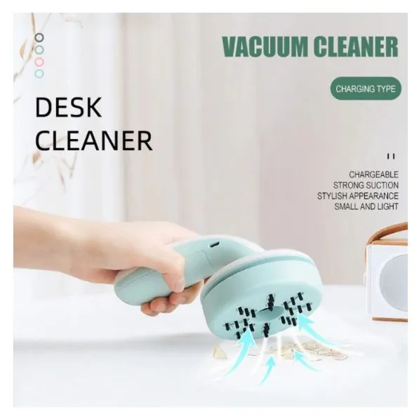 Wireless Mini Handheld Vacuum Cleaner USB Rechargeable Desk Cleaner ...