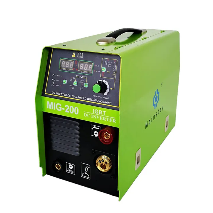 Free Shipping Multifunction 200A MMA Mig Mini Welder Gasless or Gas Wire Mag Welding Machine CO2 ...