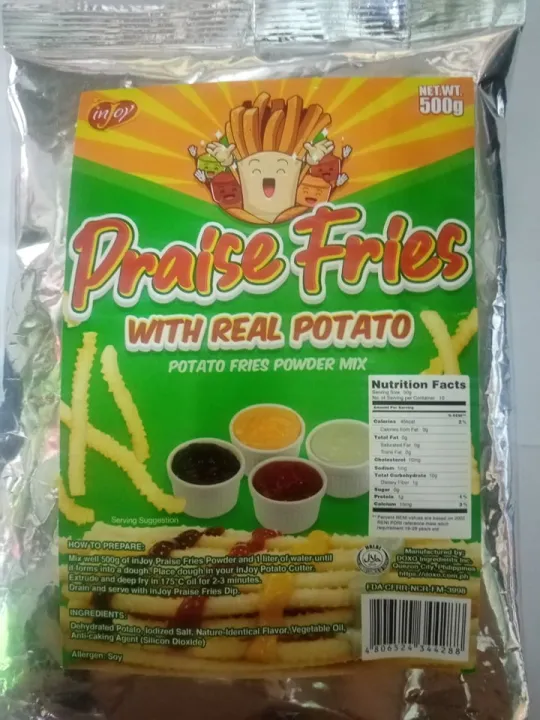 PRAISE FRIES with real potato, potato fries powder mix , 500 grams ...