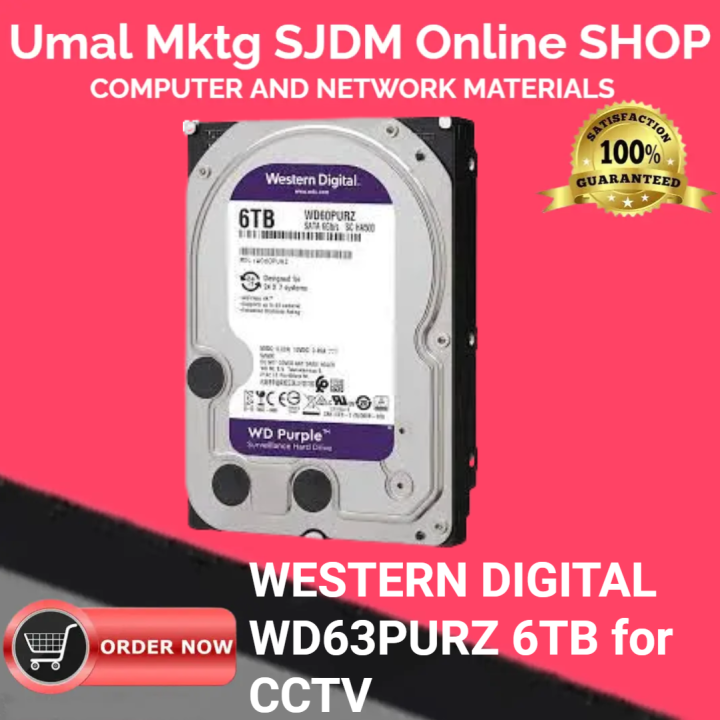 Western Digital Purple 6TB WD63PURZ Hard Drive | Lazada PH