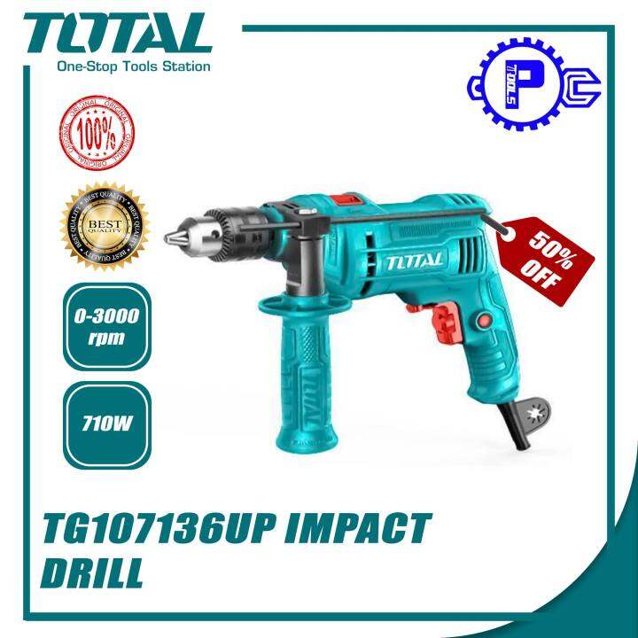 TOTAL Impact Drill 710w 13mm TG107136UP | Lazada PH