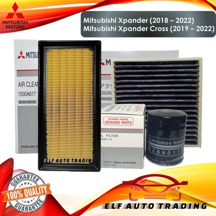 3in1 Combo Filters with Charcoal AC Cabin For Mitsubishi Xpander ...