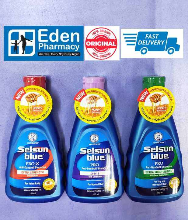 MENTHOLATUM Selsun blue PRO / PRO-X Anti-Dandruff Shampoo [ Extra ...