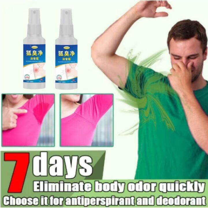 100% Effective Armpit Deodorant Spray 60ML Underarm Antiperspirant Odor ...