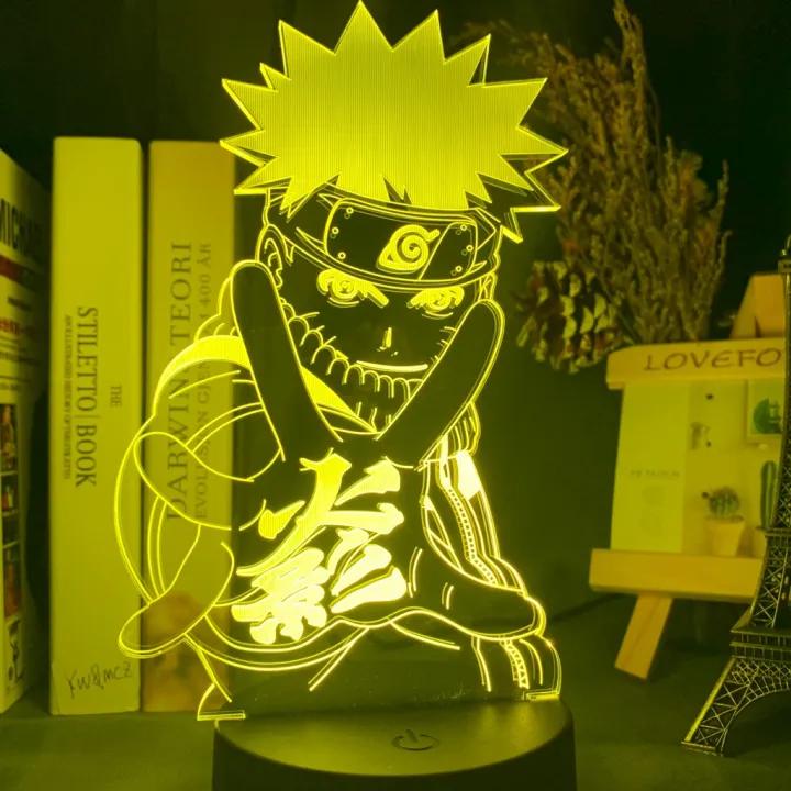 Naruto LAMPU LED PURINSU ANIME LIGHT MOOD HIAS KAMAR FIGURE RGB TIDUR ...