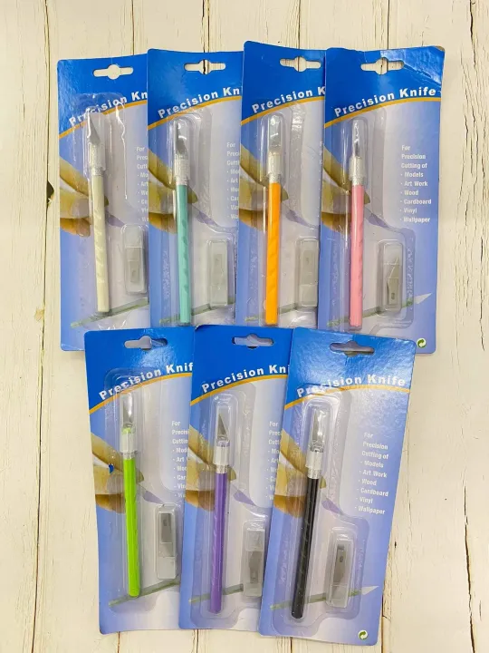 Precision Knife with 5 pcs Extra Blades Pen Type Cutter | Lazada PH