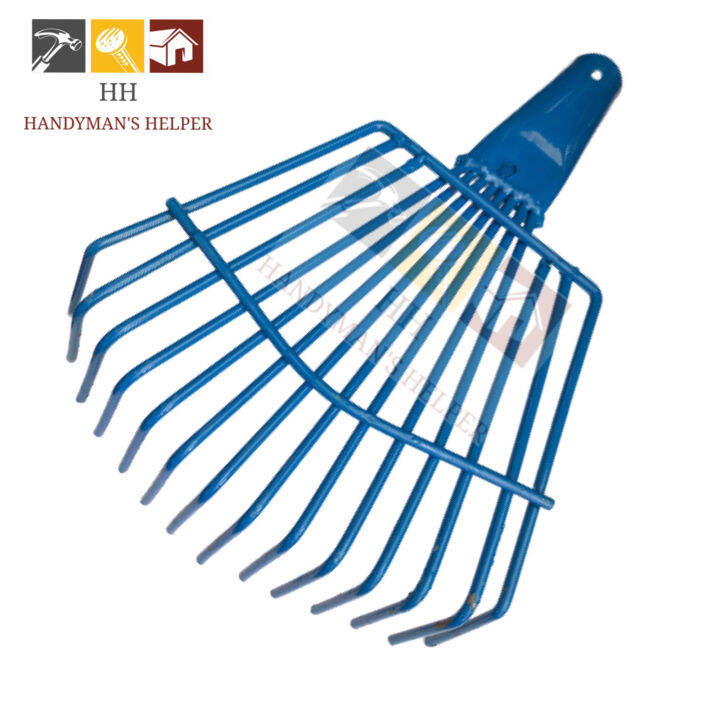 7T 14T LOCAL LAWN RAKE GRASS RAKE GARDEN SAPU RUMPUT TANAH CAKAR RUMPUT ...