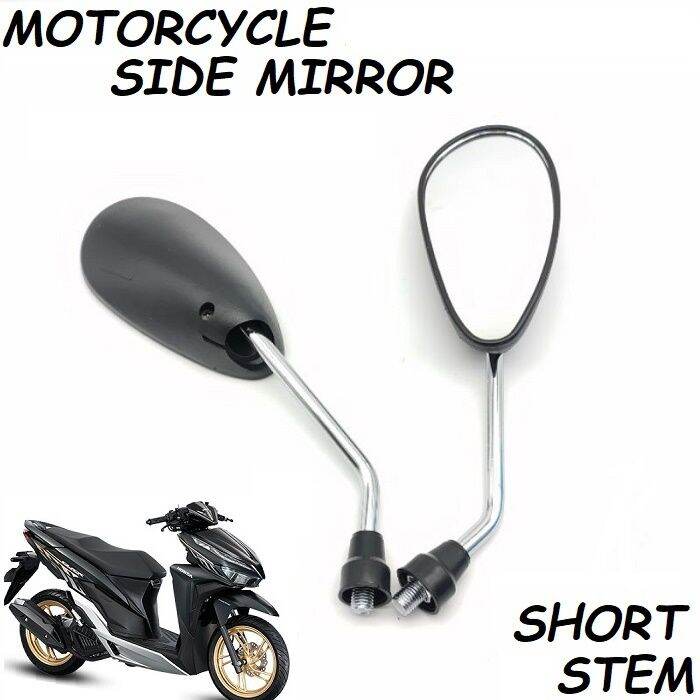 HONDA CLICK 125i & 150i SIDE MIRROR Motorcycle STOCK type SHORT STEM ...