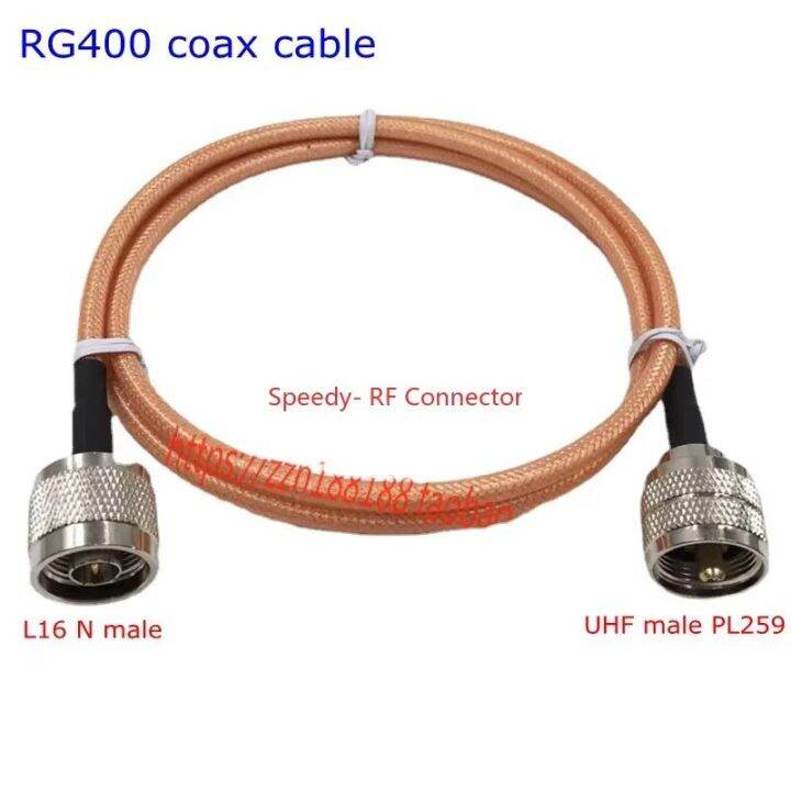 panoramic84 RG400 coaxial cable UHF PL259 male plug to L16 N-type male ...