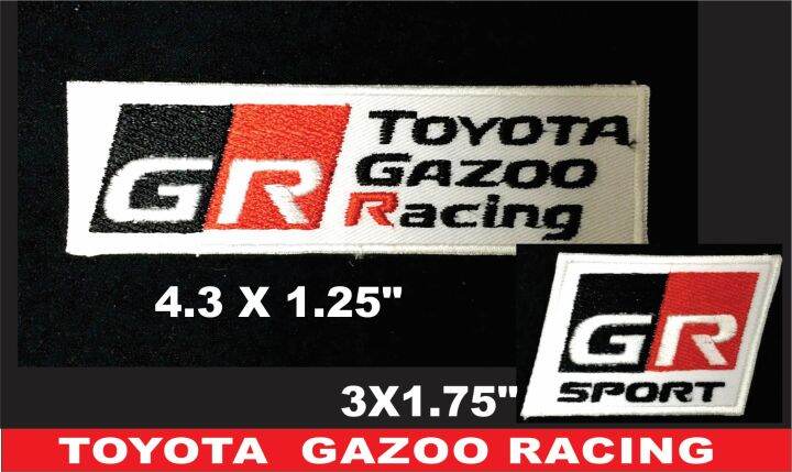 Gazoo Racing GR Toyota Racing Cloth Patch Patches - Toyota GR Gazoo ...