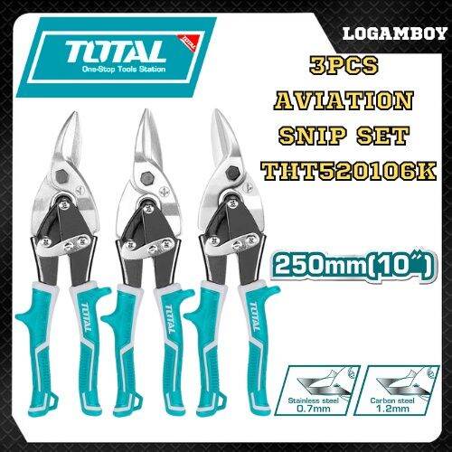 Aviation Snip Set 3 PCS TOTAL 10" Left Right Straight Gunting Besi ...