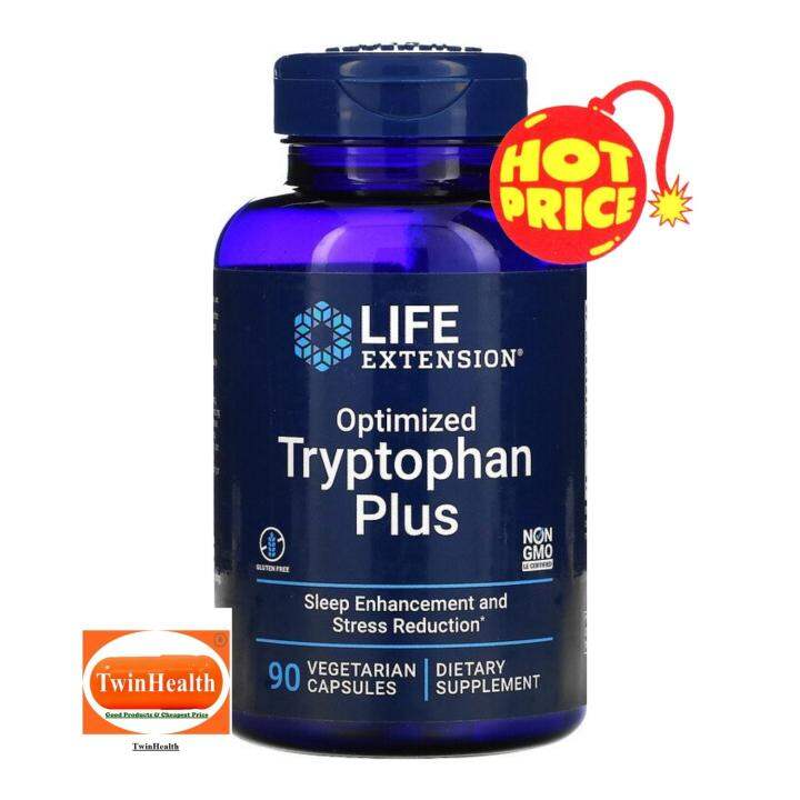 Life Extension Optimized Tryptophan Plus / 90 Vegetarian Capsules ...