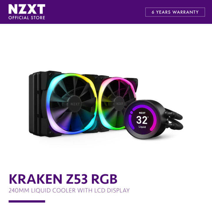 NZXT Kraken Z53 RGB - Matte Black/Matte White | Lazada