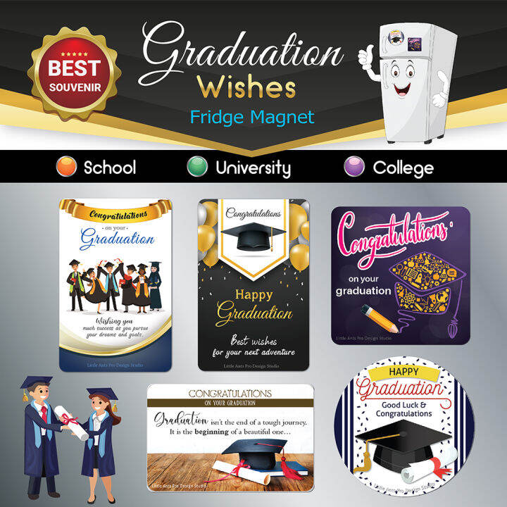 [ReadyStock] Graduation Fridge Magnet Graduation Gift Hadiah Graduasi ...