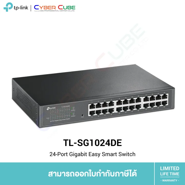TP-Link TL-SG1024DE 24-Port Gigabit Easy Smart Switch (สวิตซ์) / Rack ...
