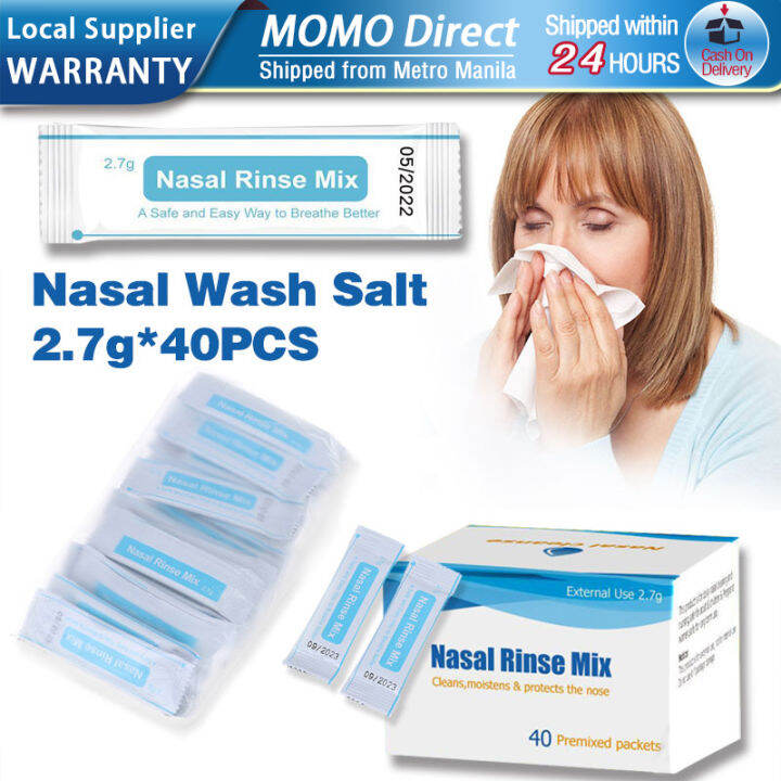 Nasal Wash Salt Allergic Rhinitis Sinusitis Nasal Rinse Mix Salt Nasal ...