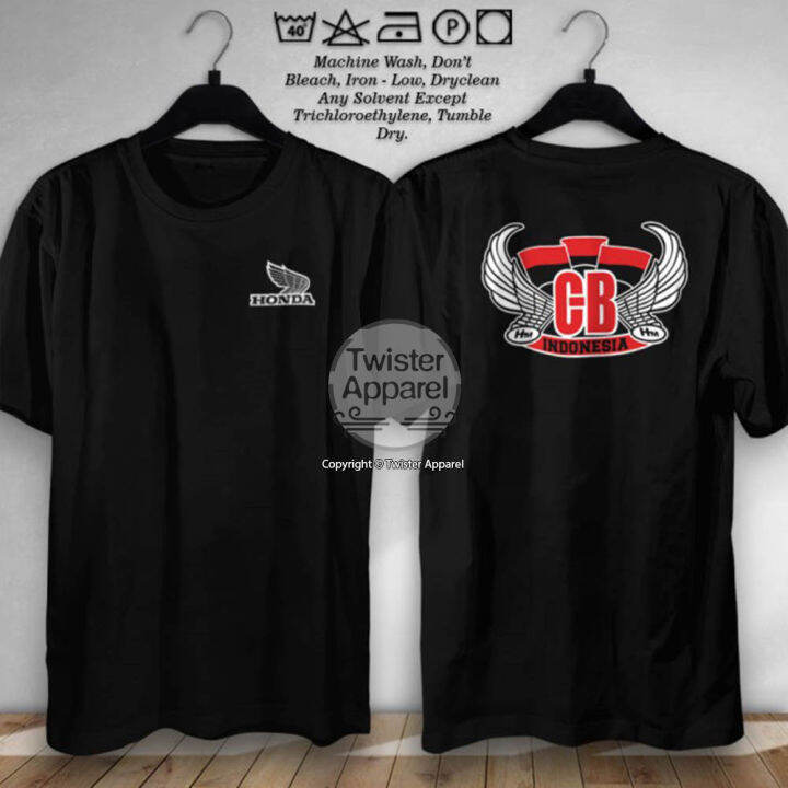 Kaos CB Indonesia Logo Honda Gank Baju Sunmori Racing Otomotif Biker ...