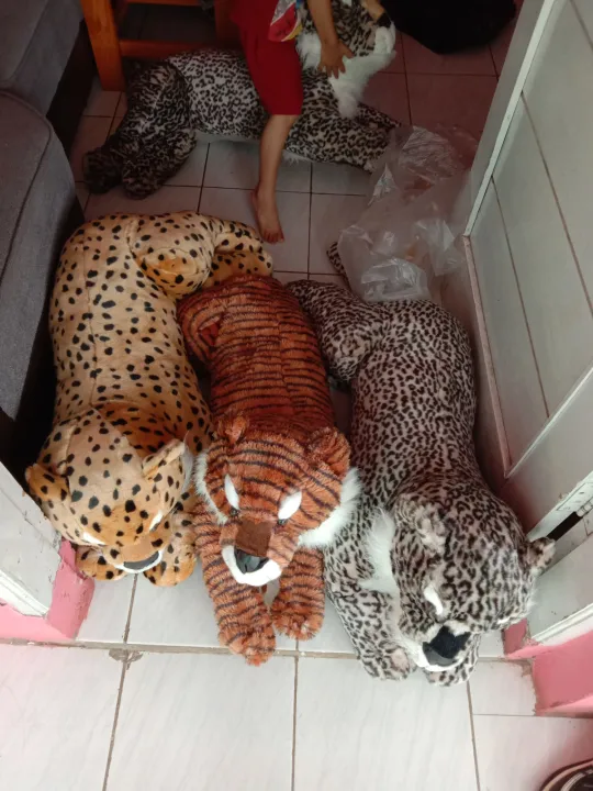 BONEKA KUCING MACAN HARIMAU SINGA TUTUL LORENG BELANG JUMBO BESAR 1 ...
