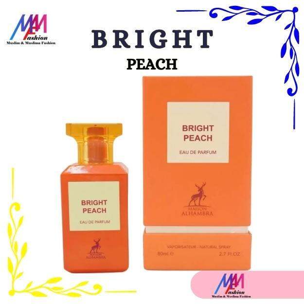 BRIGHT PEACH perfume ORIGINAL 100% Maison alhambra Spray 80ML\ 2.7 OZ ...