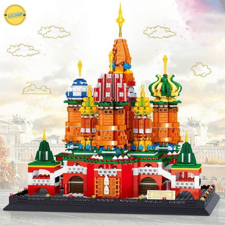 XJSShop Famous Architecture St. Basils Cathedral Building Blocks Model ...