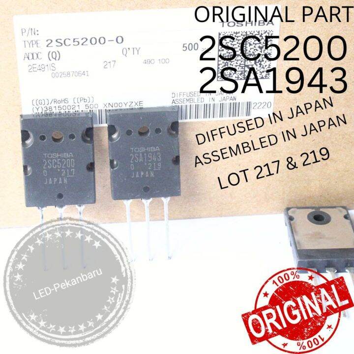 ORIGINAL 2SC5200 2SA1943 SC5200 SC 5200 SA1943 SA 19743 TOSHIBA ORI ...