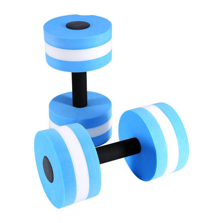 Water Dumbbell EVA Water Aerobics Weights Dumbbell Foam Aquatic Barbell ...