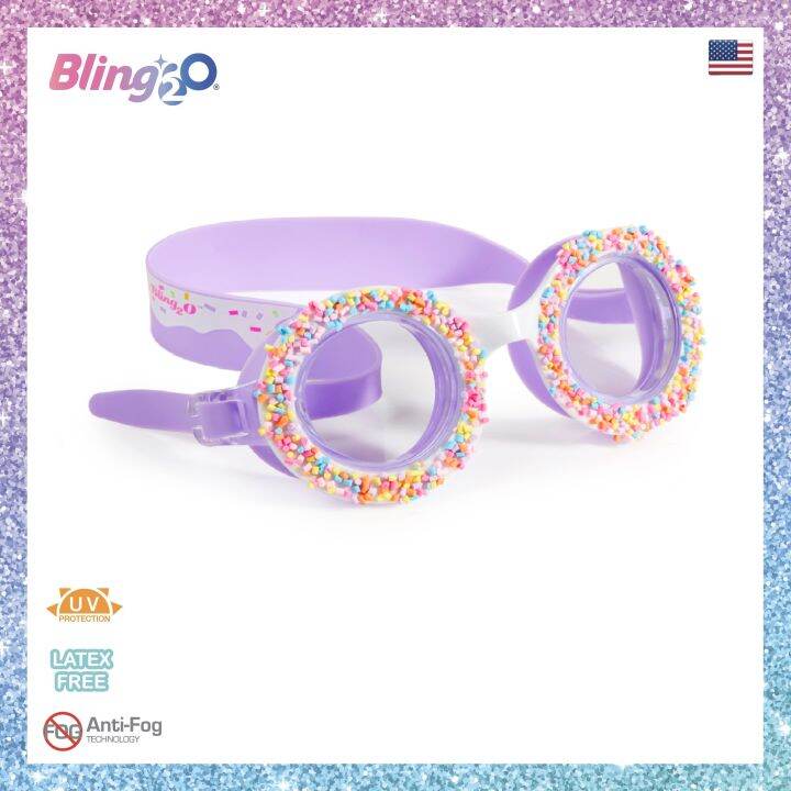 BLING2O แว่นตาว่ายน้ำเด็กยอดฮิตจากอเมริกา Do Nuts 4U Grape Jelly แว่นว่ายน้ำแฟชั่น ใส่สบาย ...